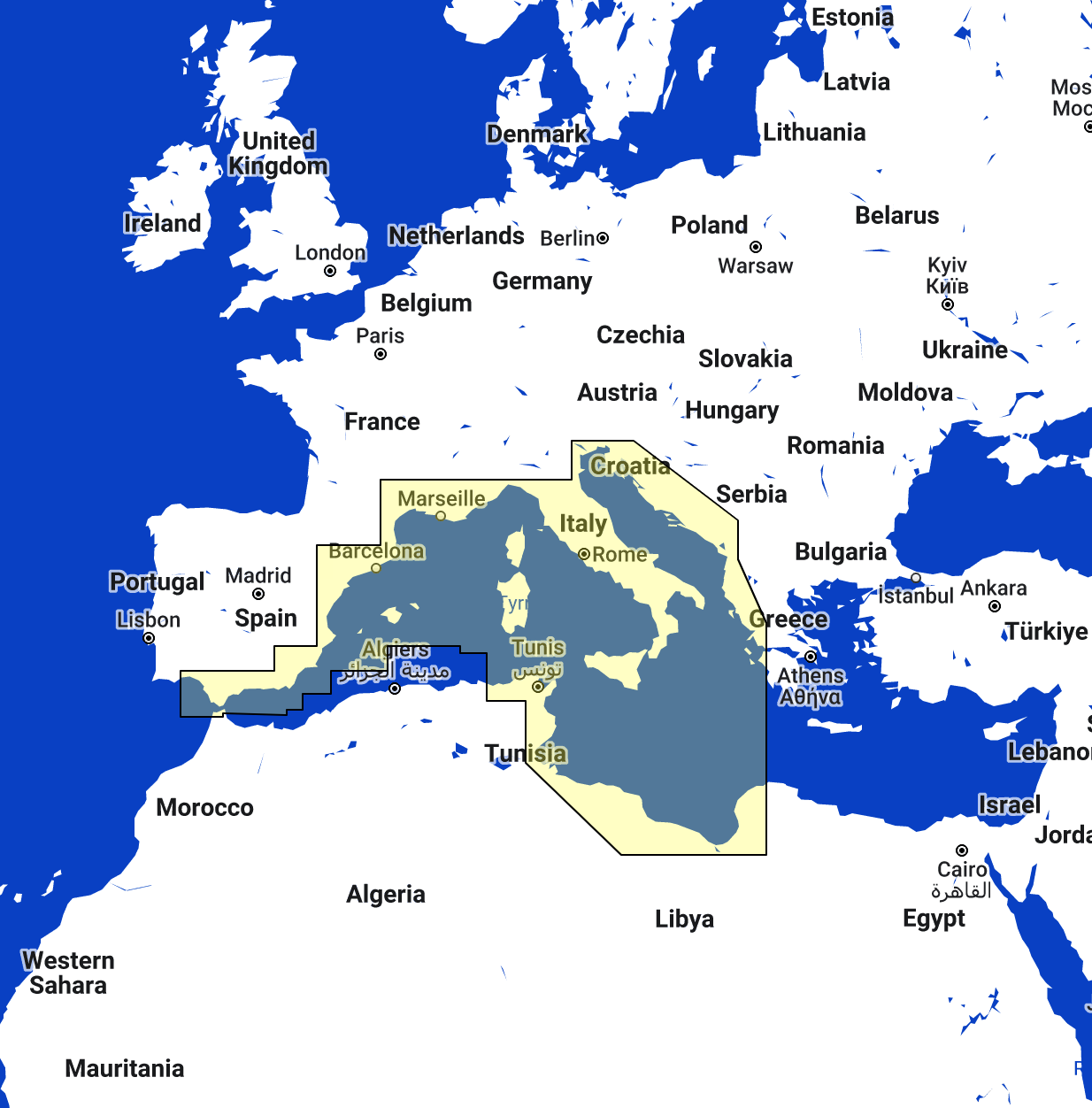TimeZero - South-West European Coasts Chart - SAIL360 watersport and ...