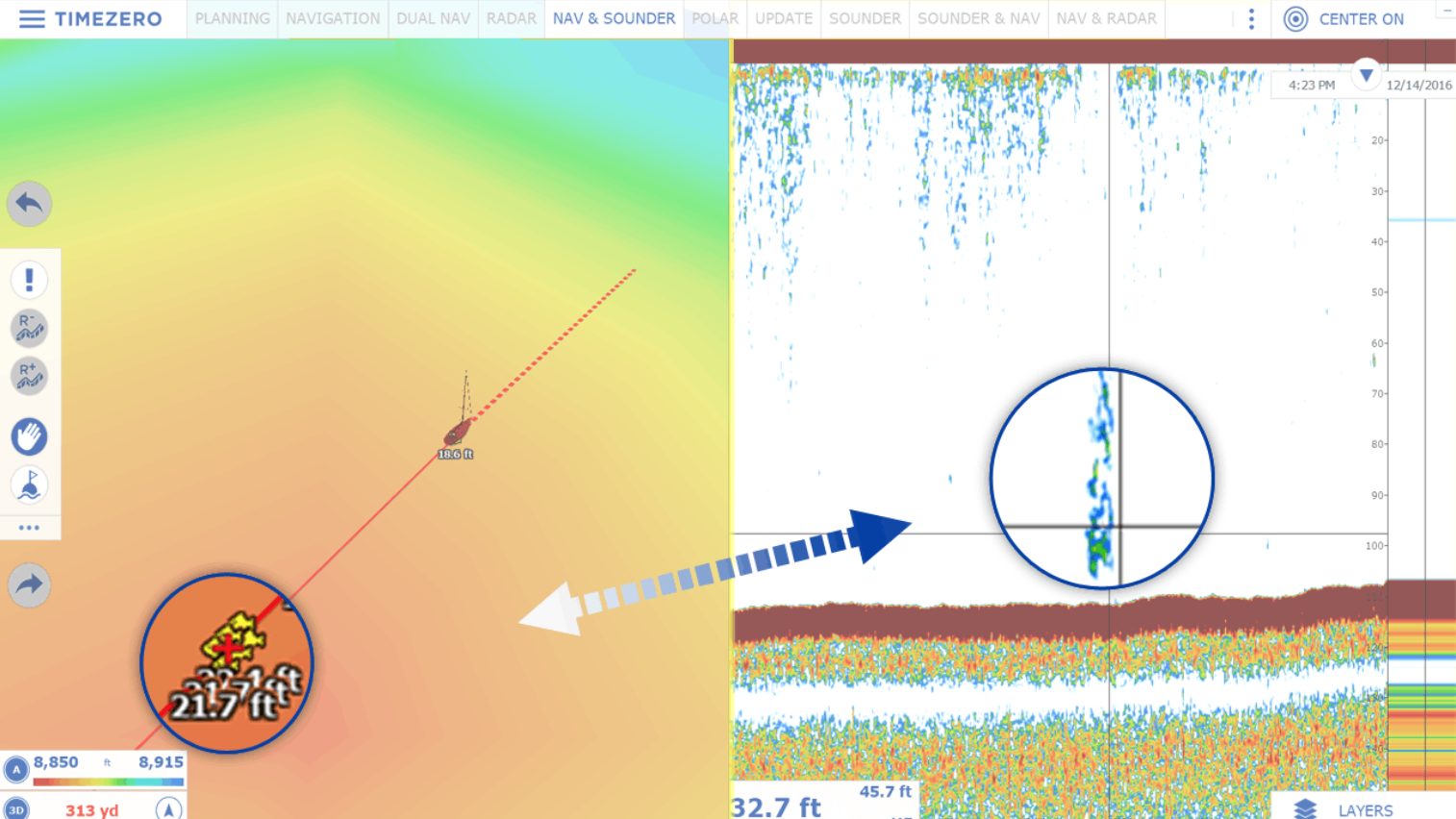 TimeZero - Sounder Module compatible with FURUNO products - SAIL360 watersport and boat equipment