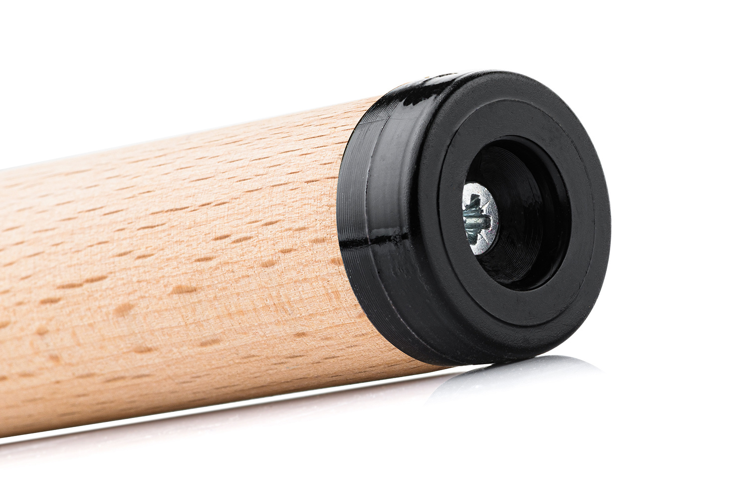 PVC glijder rond met schroefbevestiging. - Vloerglijders.nl