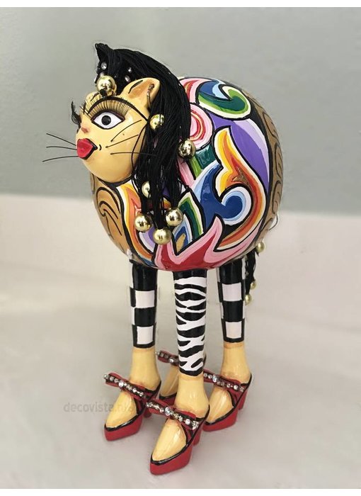 Katten sculpturen - DecoVista - kleurrijke kunst en wanddecoraties