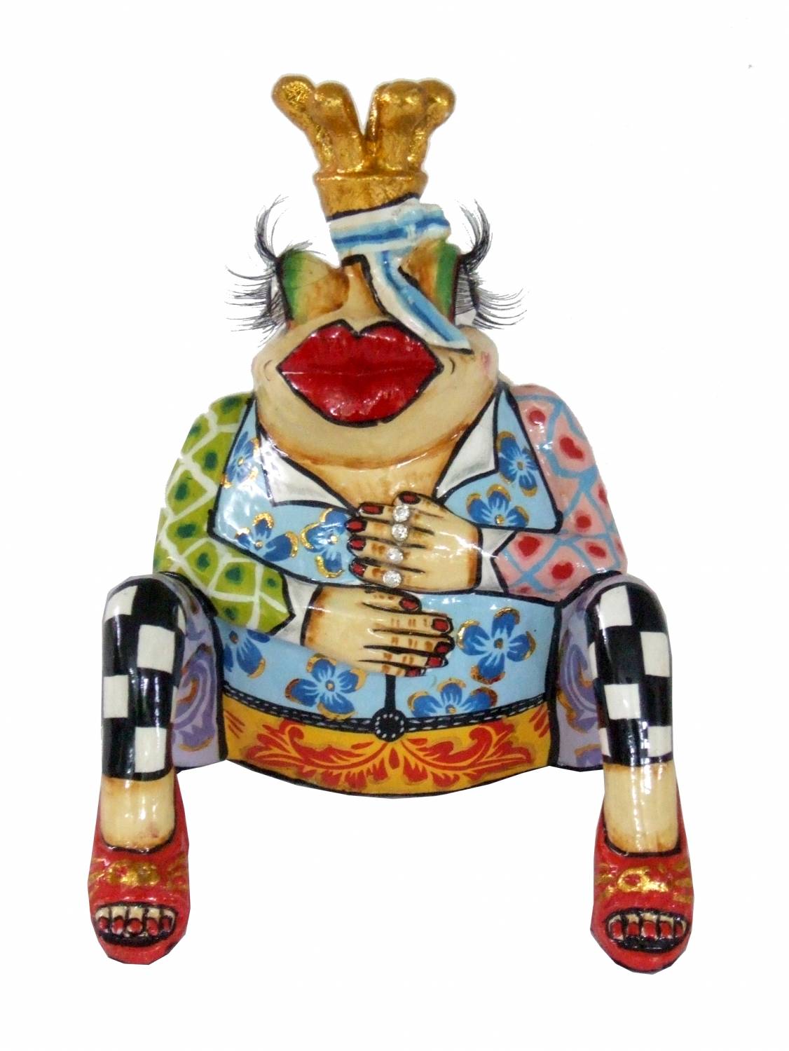 Kikvors Lord Martin - S - - DecoVista - kleurrijke artistieke woondeco ...