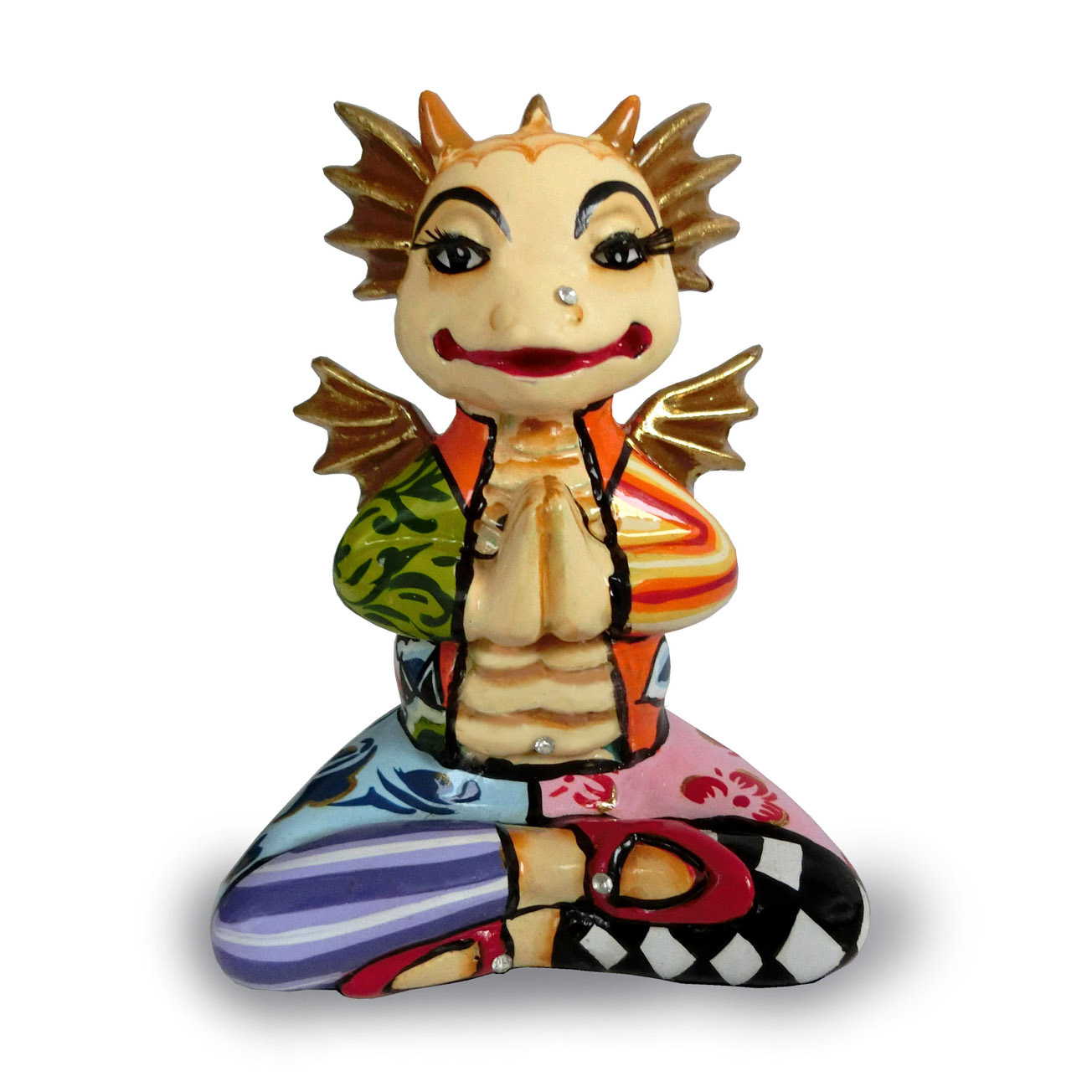 Dragon figurine, yoga - "Dragana" by Toms Drags - DECOVISTA - colorful ...