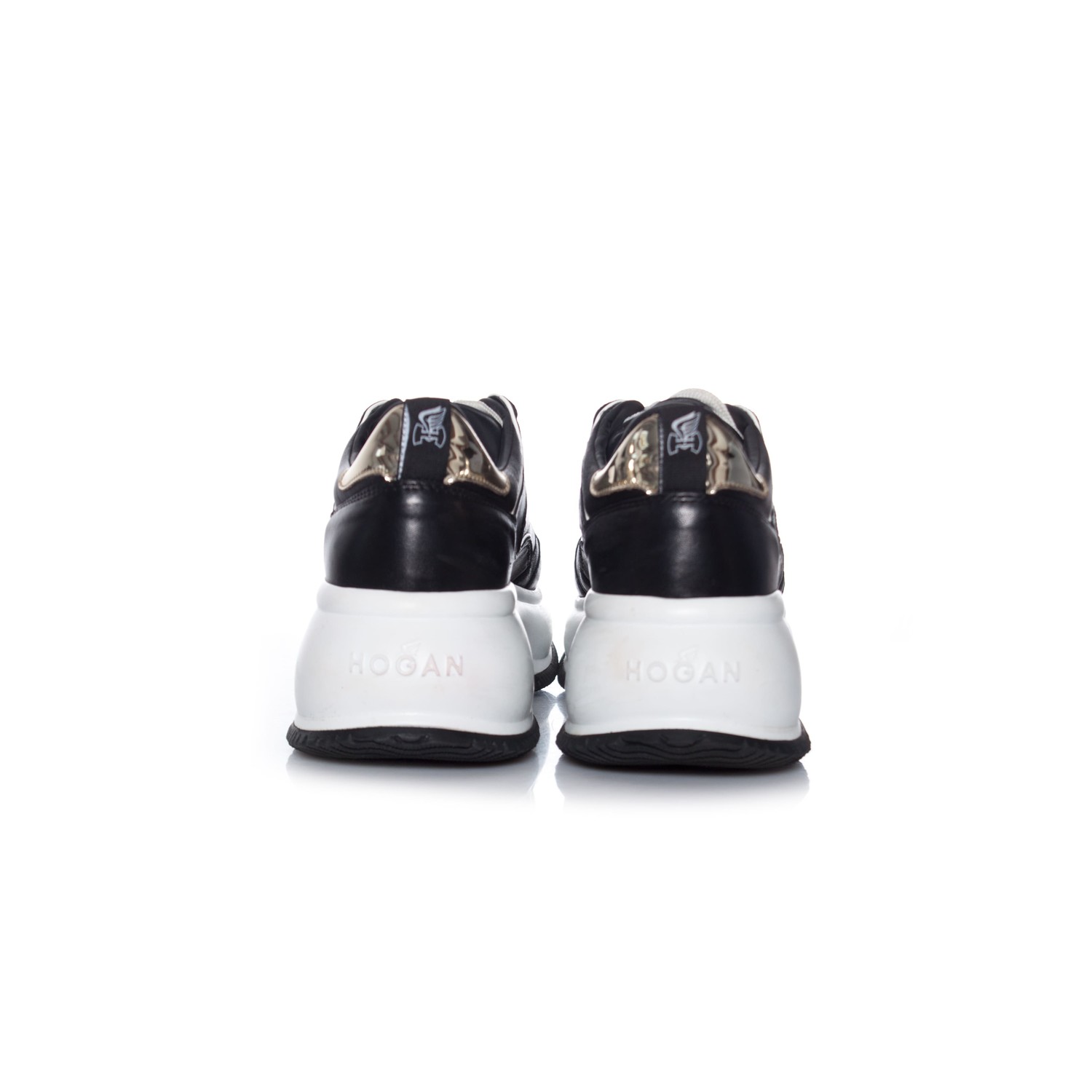 Hogan, maxi active zwarte sneakers - Unique Designer Pieces