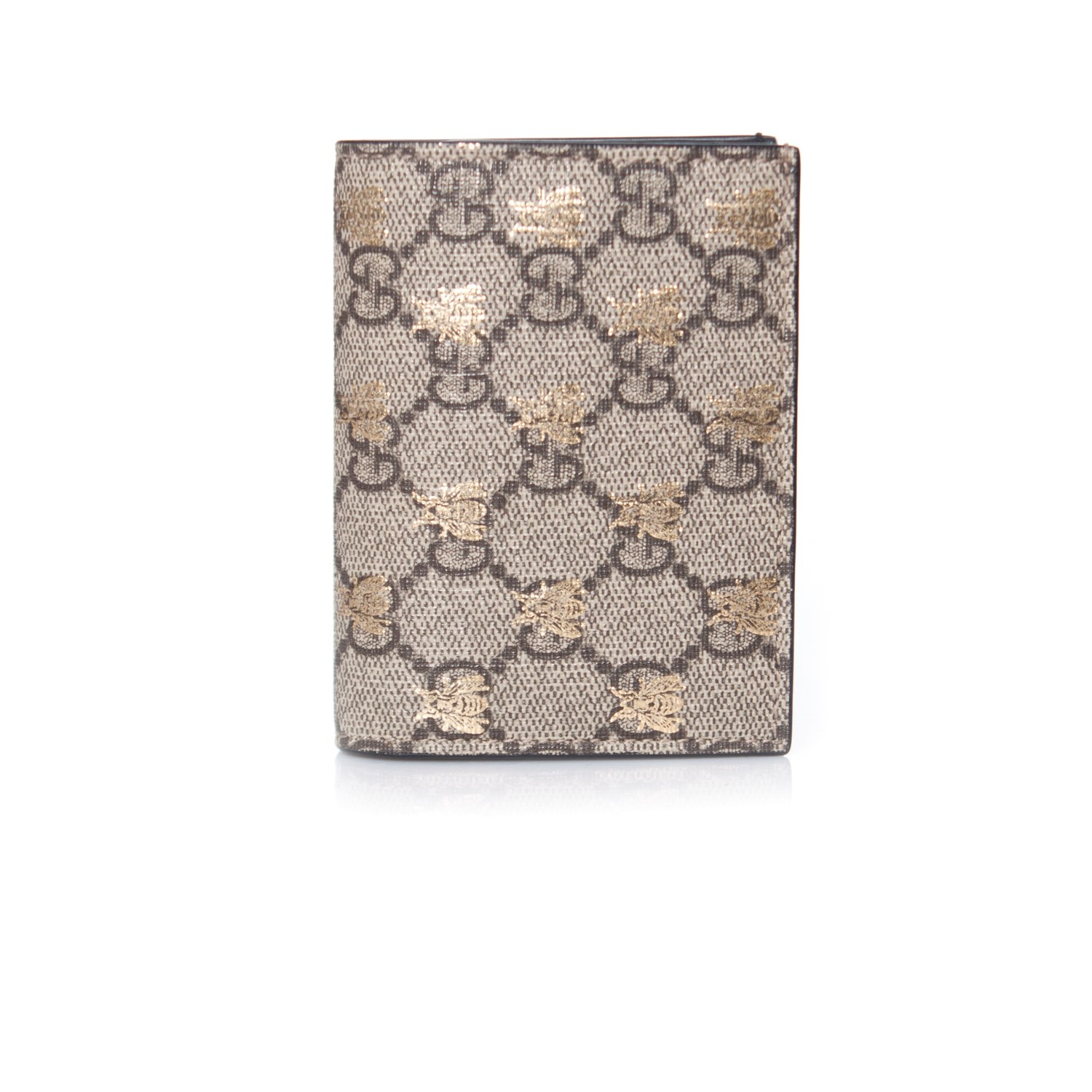 Gucci, GG Supreme bees card case wallet. - Unique Designer Pieces