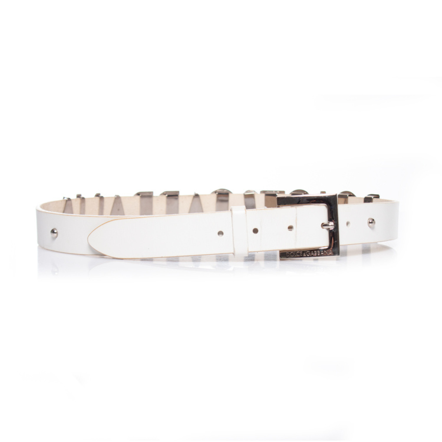Dolce Gabbana Belt White