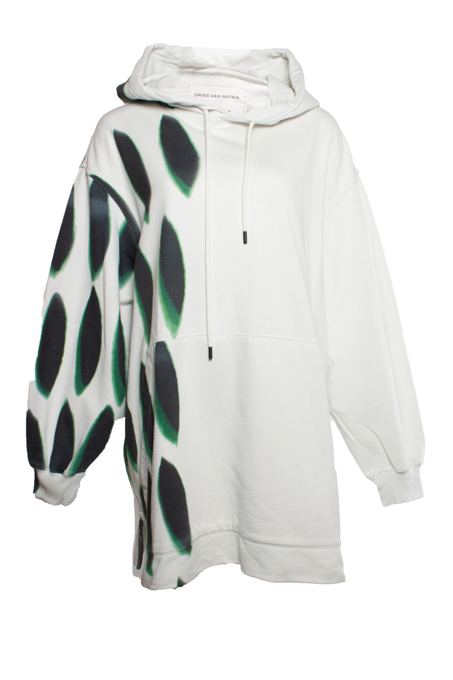 Dries van Noten x Len Lye, white hoodie with print - Unique Dries van Noten x Len Lye, white hoodie with print - Unique
