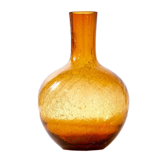 pols potten vaas Ball Body - glas crackled - design van teun