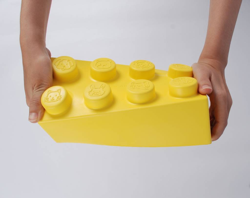 Giant rubber building bricks for toddlers and preschoolers - KinderSpell