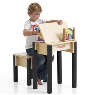 Wooden play table with storage for kids and toddlers - KinderSpell