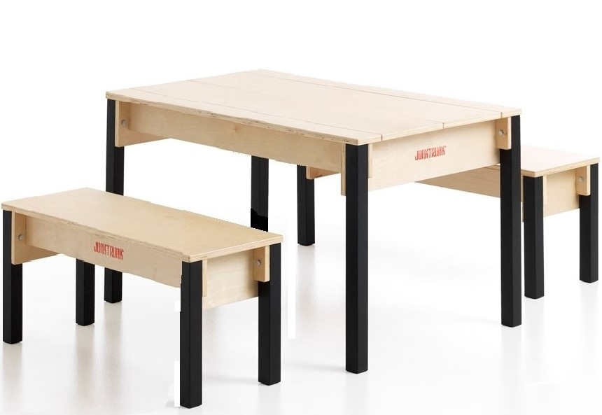 Lego Tisch XXL - Extra großer Spieltisch für LEGO mit 2 Sitzbänken ...