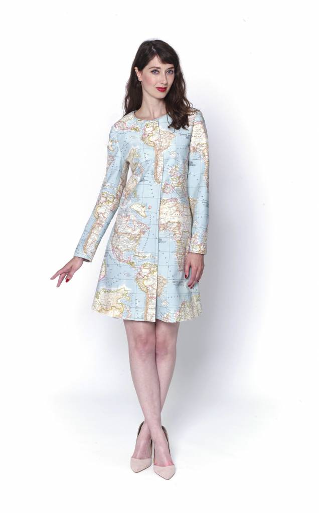 World Map Coat - StoryDress