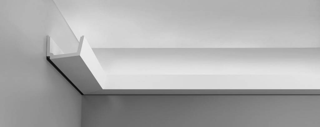 Kroonlijst voor Indirect Verlichting C357 STRAIGHT Orac Decor Luxxus ...