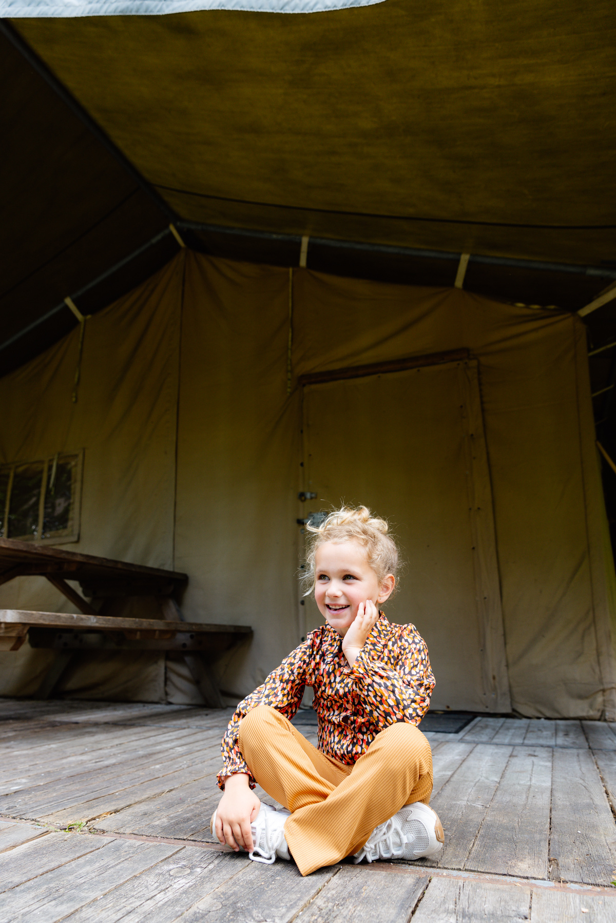 Quapi - Meisjes blouse - Thais - AOP Multi stippen - merkmeisjeskleding.nl