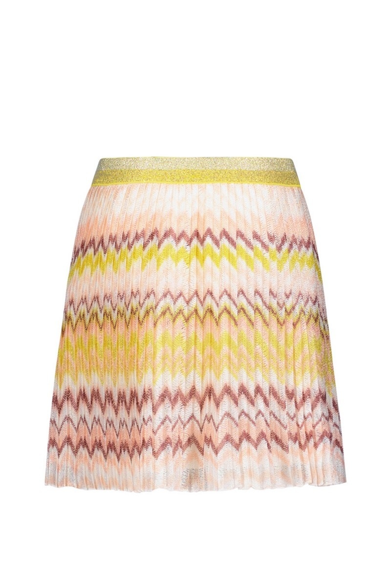 Like FLO - Meisjes rok fancy plisse - Plum - merkmeisjeskleding.nl