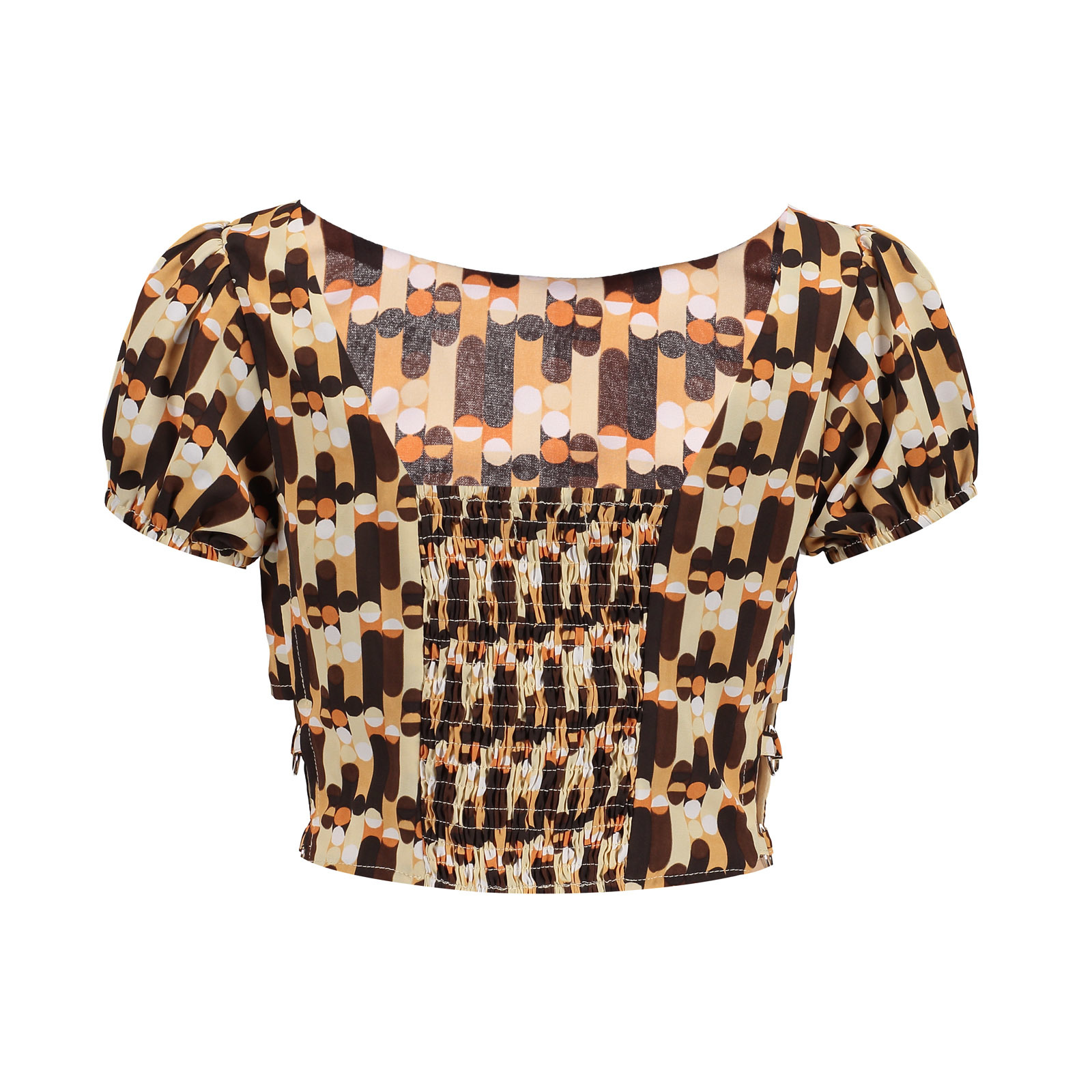 Frankie & Liberty - Meisjes top - Hnte - Print chocolade bruin/zacht ...