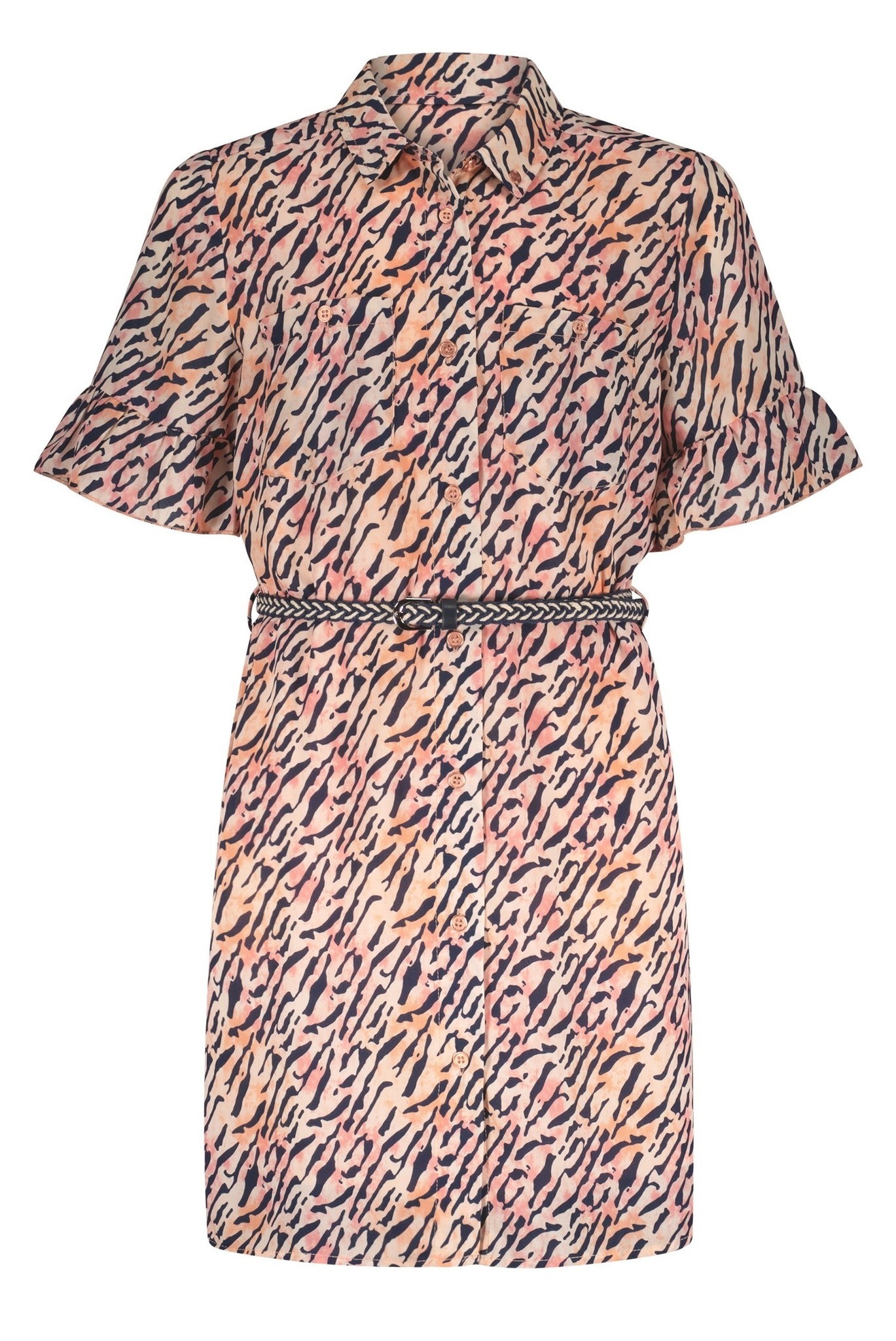 Nobell' - Meisjes jurk - MasaB - Lovely lychee - merkmeisjeskleding.nl