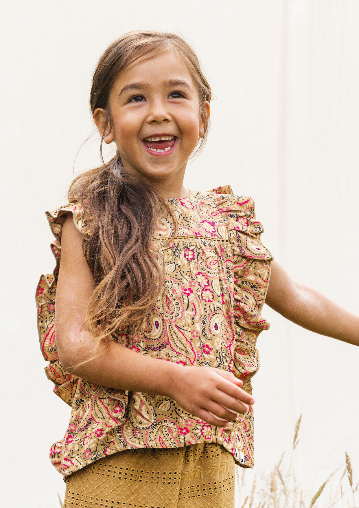 LOOXS Little - Meisjes top paisley - Palms - merkmeisjeskleding.nl