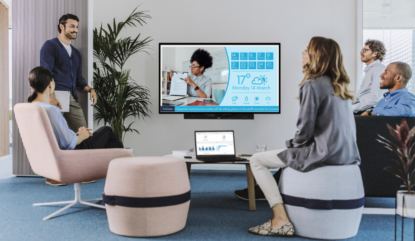 Digital Signage via uw Barco Clickshare systeem met Signagelive ...