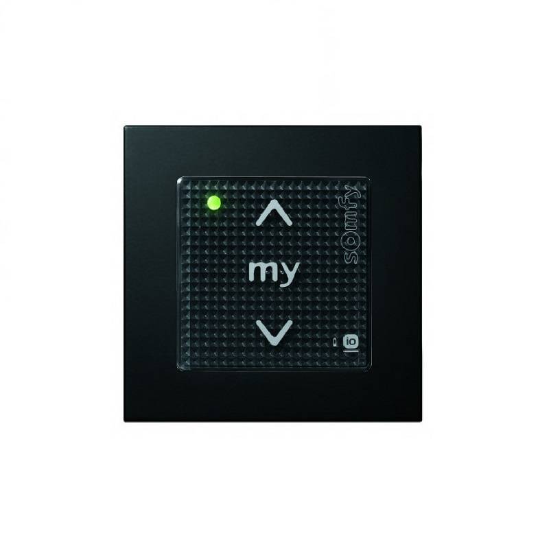 Somfy Smoove 1 io Black wall transmitter - Rolluikonderdelen.nl