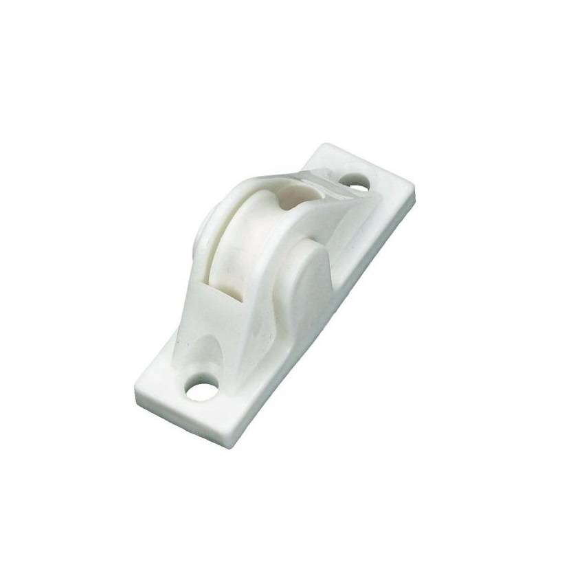 Plastic cord guide with plastic wheel - Rolluikonderdelen.nl