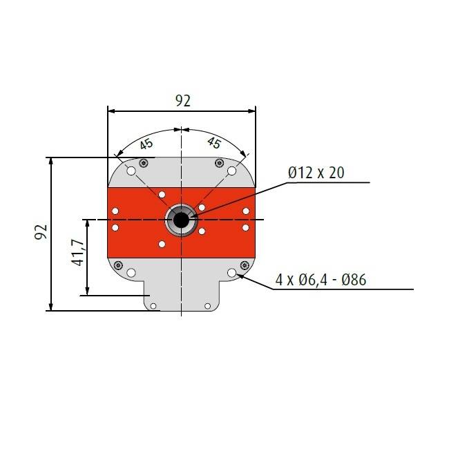 Simu T5 DMI tubular motor emergency hand control - Rolluikonderdelen.nl