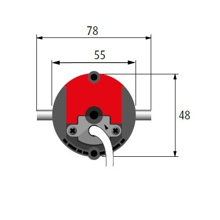 Simu T5 tubular motor - 12 Volt DC or 24 Volt DC - Rolluikonderdelen.nl