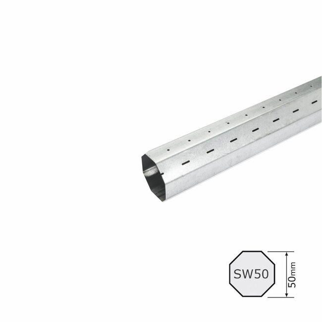 Steel 8-sided roller shutter Axle/Shaft - Rolluikonderdelen.nl