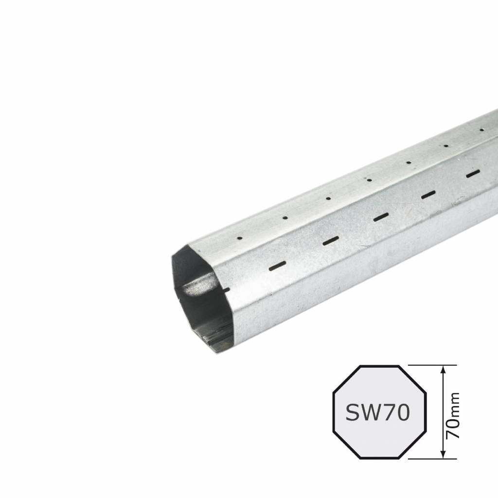 Steel 8-sided roller shutter Axle/Shaft - Rolluikonderdelen.nl