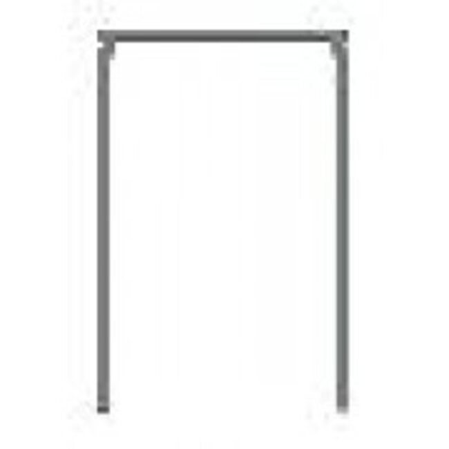 Top rail pleated screen door