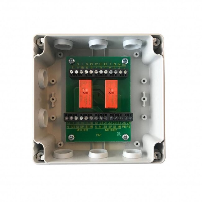 Tedsen RB2 relay box for 2 tubular motors, control voltage 230V or ...