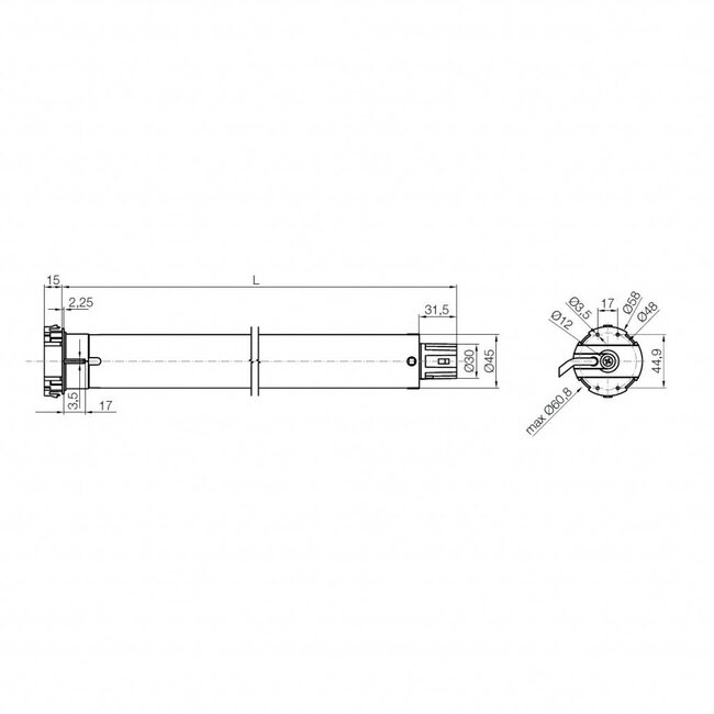 Beau Moteur Tubulaire Era Fit M Avec Réglage électronique Et Récepteur