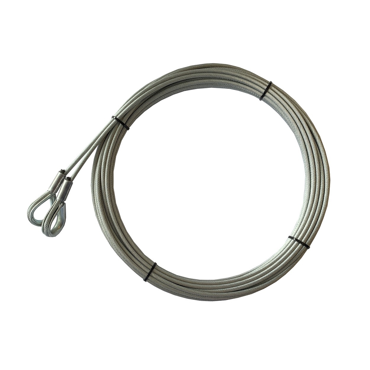 Universal steel wire rope/lifting cable 4 mm with stocking ...