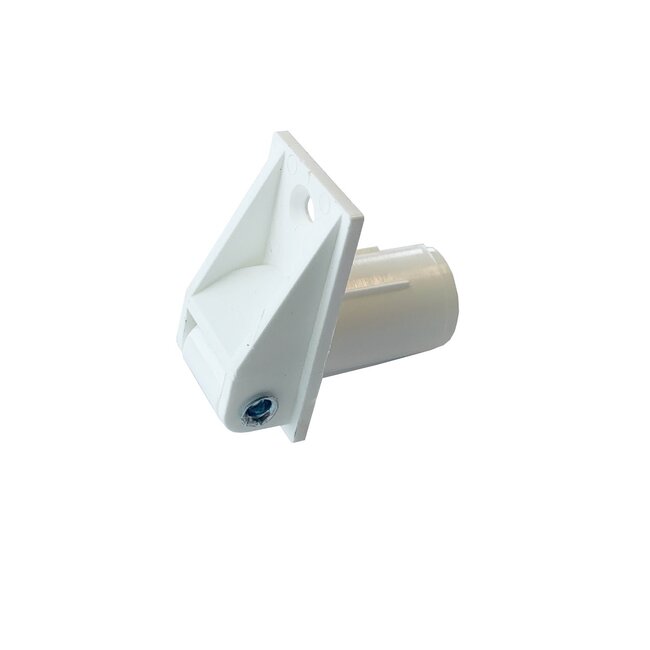 Plastic strap guide with plastic wheel - Rolluikonderdelen.nl