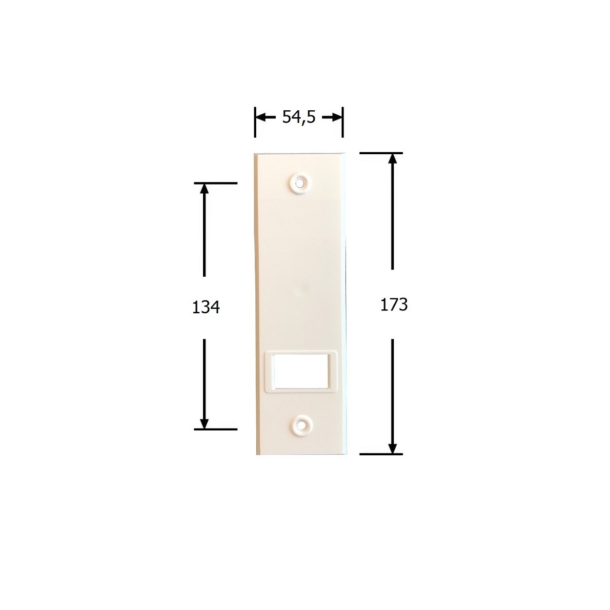 Built-in Strap winder cover plate from 134x54 mm to 292x54 mm ...