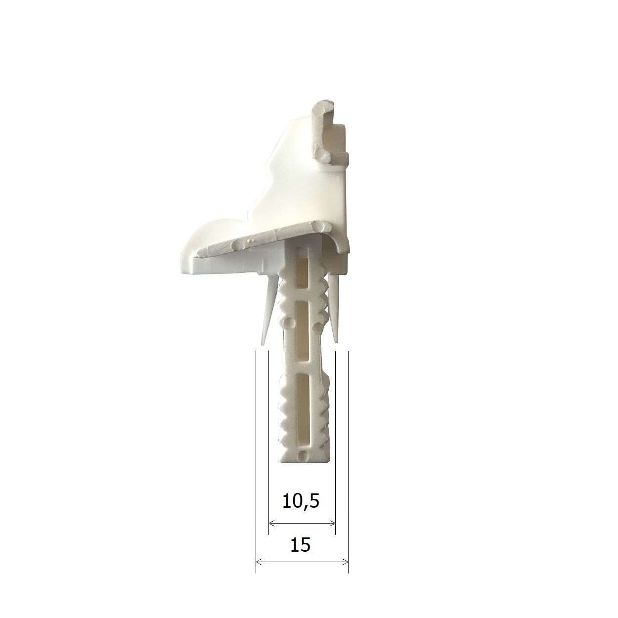Huismerk inlet funnel HF and LHF universal - white - Rolluikonderdelen.nl