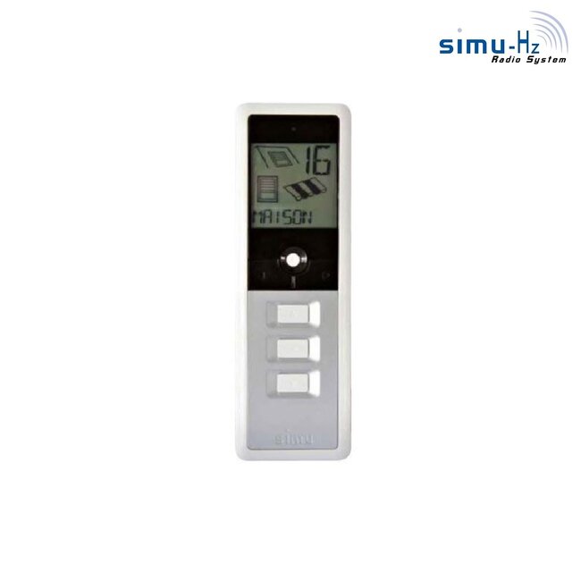 Simu Color Multi 16-channel HZ handheld transmitter - Rolluikonderdelen.nl