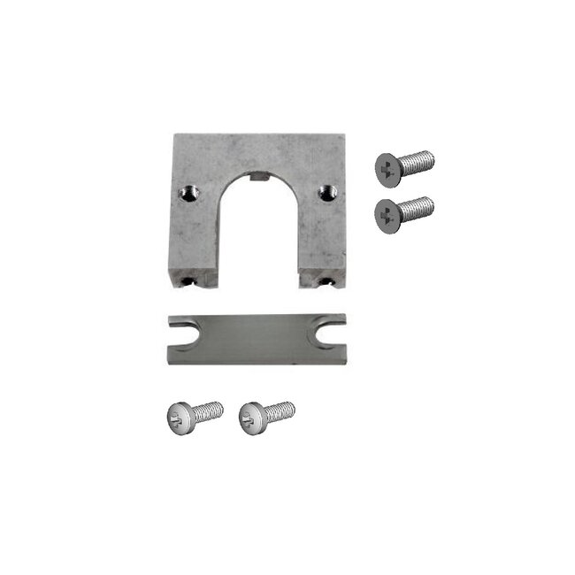 Aluminium bearing block, suitable for 28 mm bearing - Rolluikonderdelen.nl
