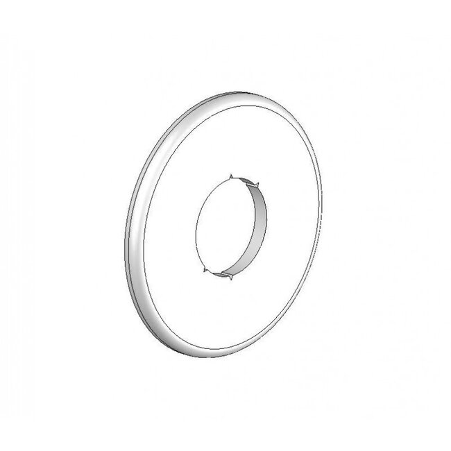 Plastic strap guide rosette, available in black and white ...