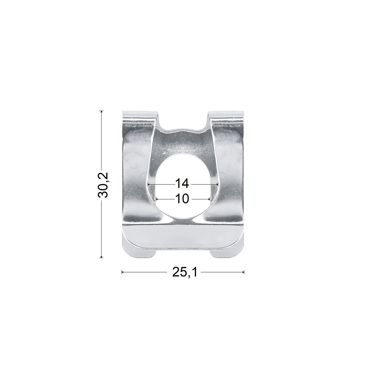 Hörmann SL-Clip 14 mm - Rolluikonderdelen.nl