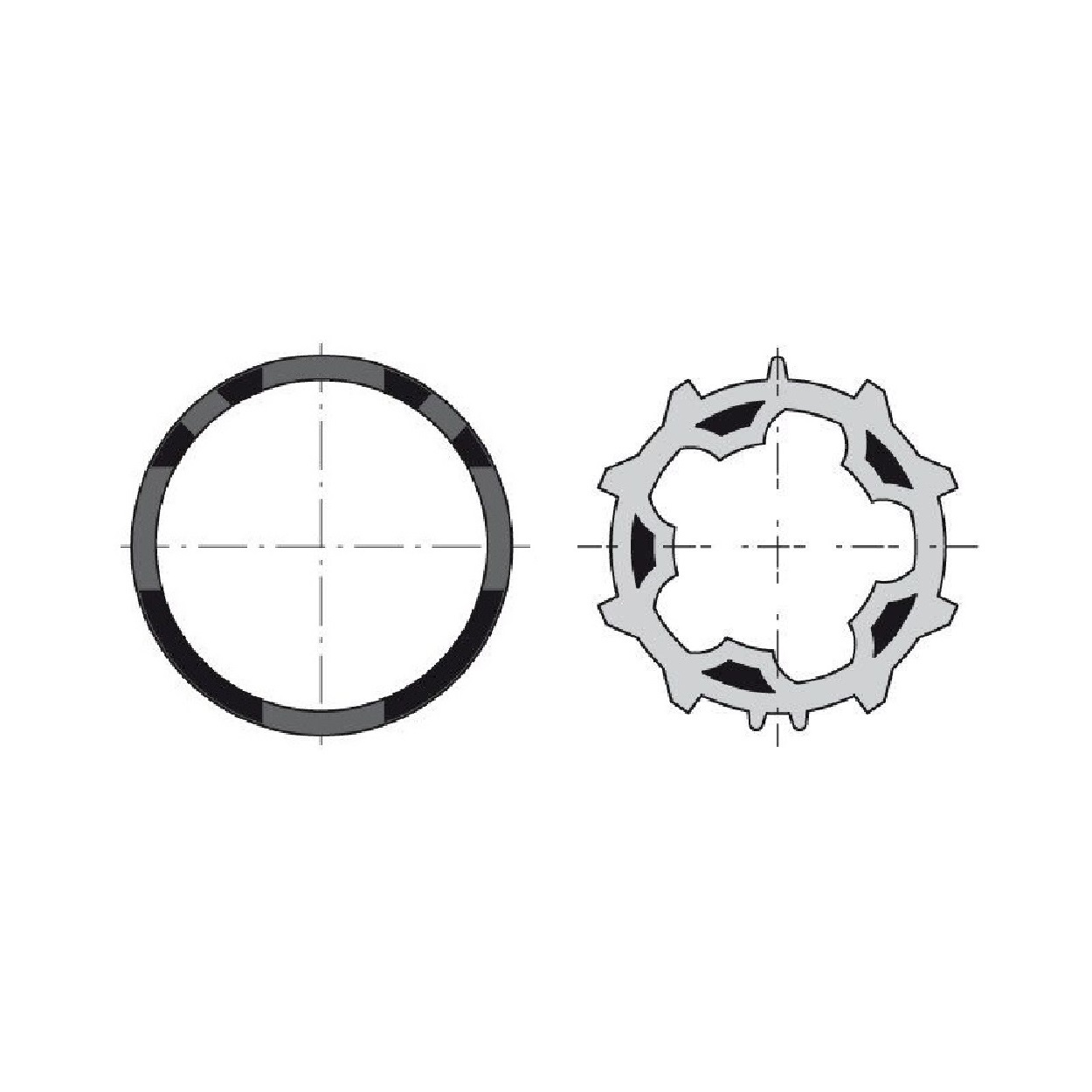 Adaption set for Axle/Shaft ZF 54 - Somfy LT50 and Simu T5 series ...