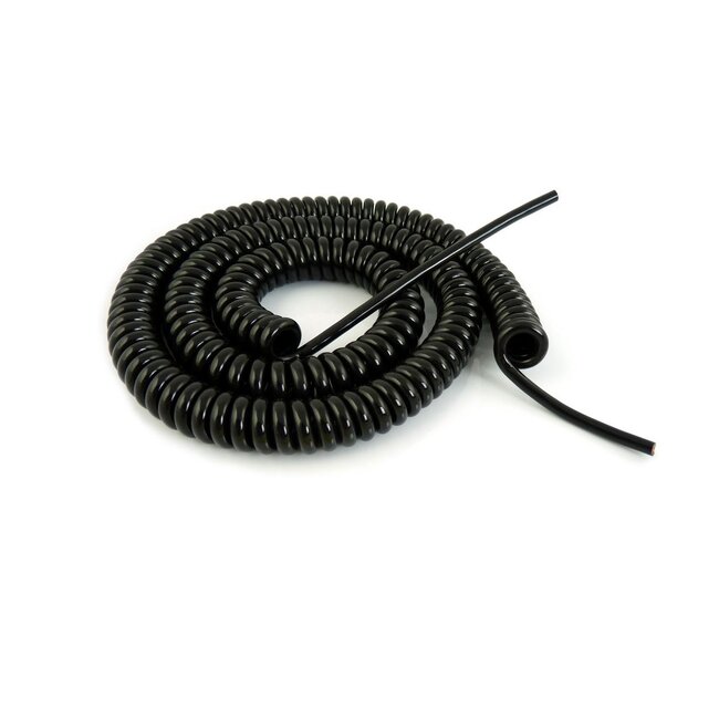 Spiral cable 2-core, black - Rolluikonderdelen.nl