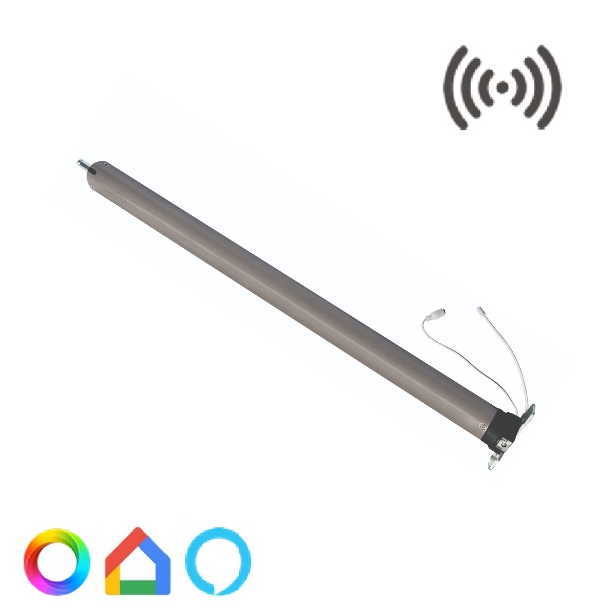 Brel BLE35 12 VDC tubular motor with receiver and battery for solar ...