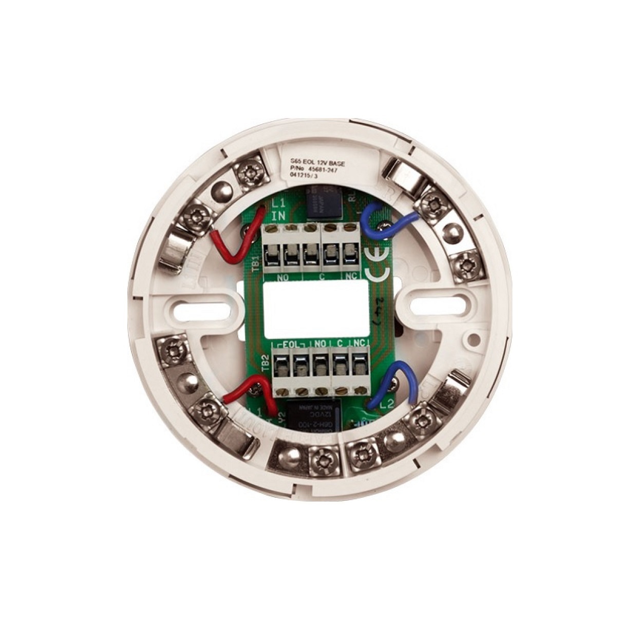 Base with relay for smoke detector Apollo S65 - Rolluikonderdelen.nl