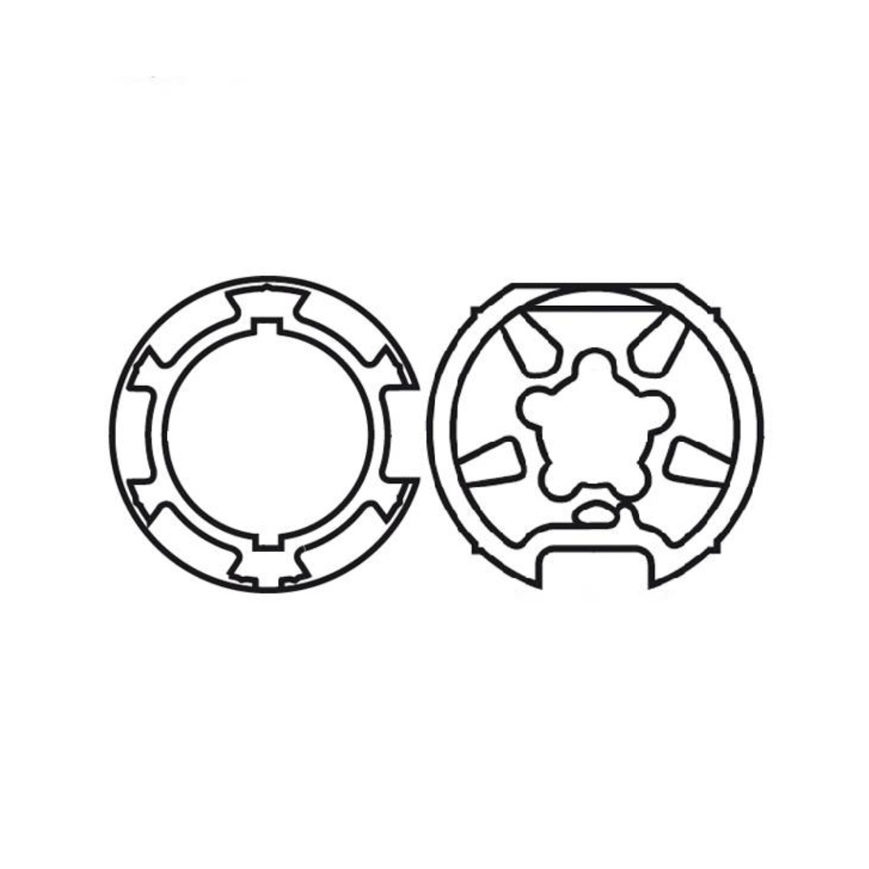 Adaption set for axle/Shaft Ø 89x2