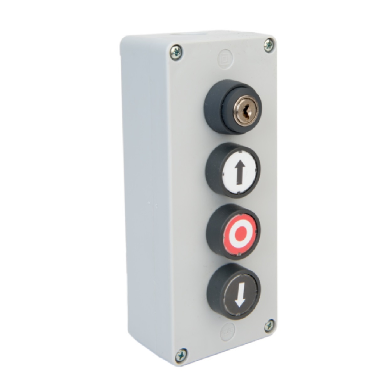 3-button lockable surface-mounted up-stop-down push-button switch ...