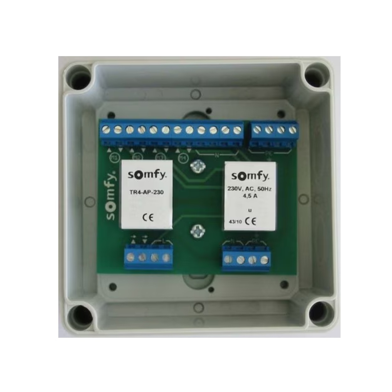 Somfy TR4 relay box, suitable for 4 tubular motors, control voltage 230 ...