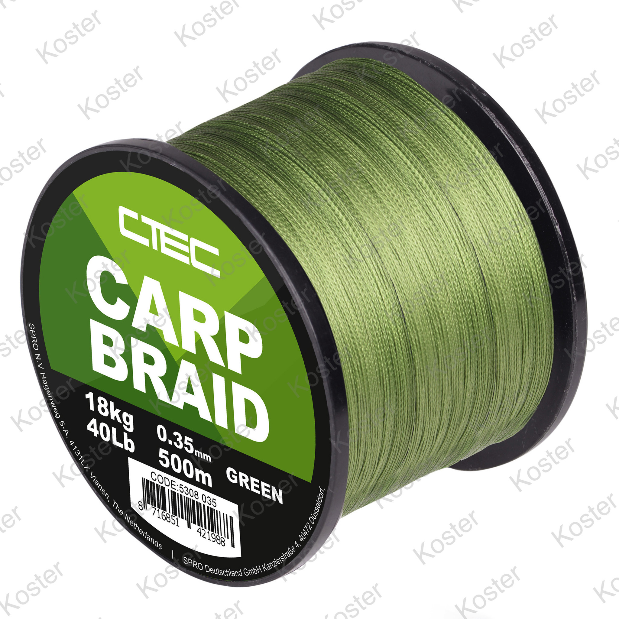 Carp Braid Green 0.25Mm 500M