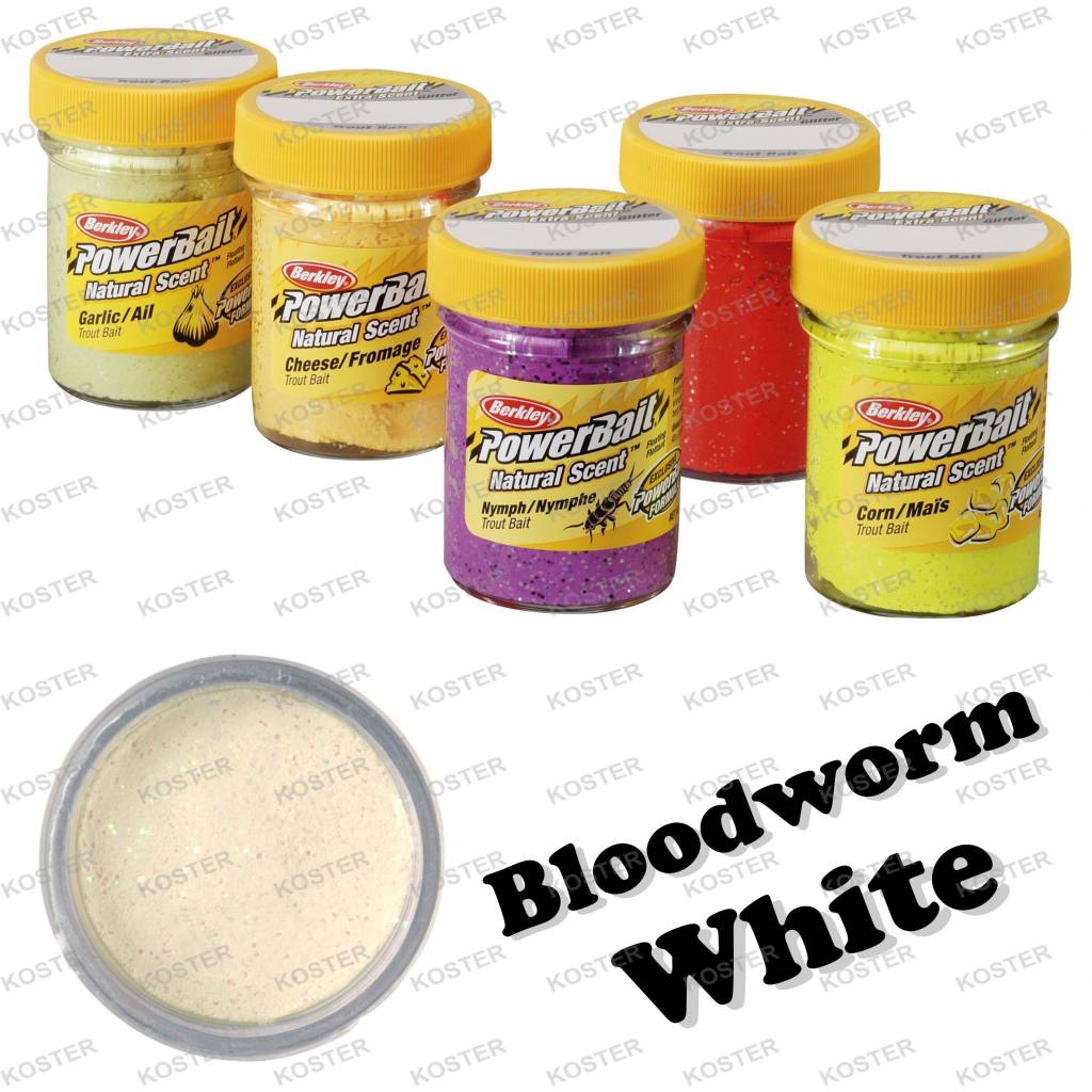 Berkley PowerBait Natural Scent Bloodworm White
