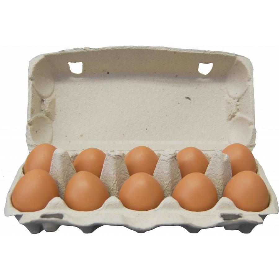 Grijze eierdozen voor L kippeneieren - JUNAI