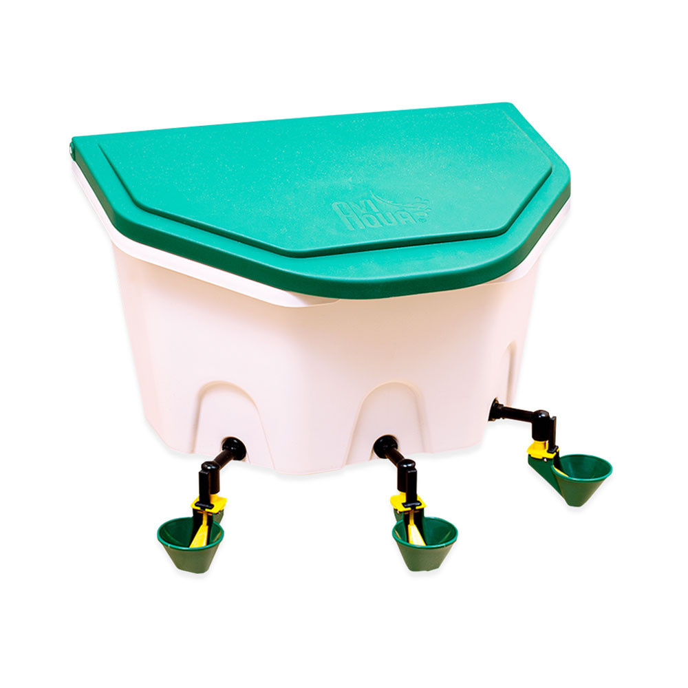 AviAqua drinker 8 liter met drie drinkcups | voor pluimvee - Junai.nl